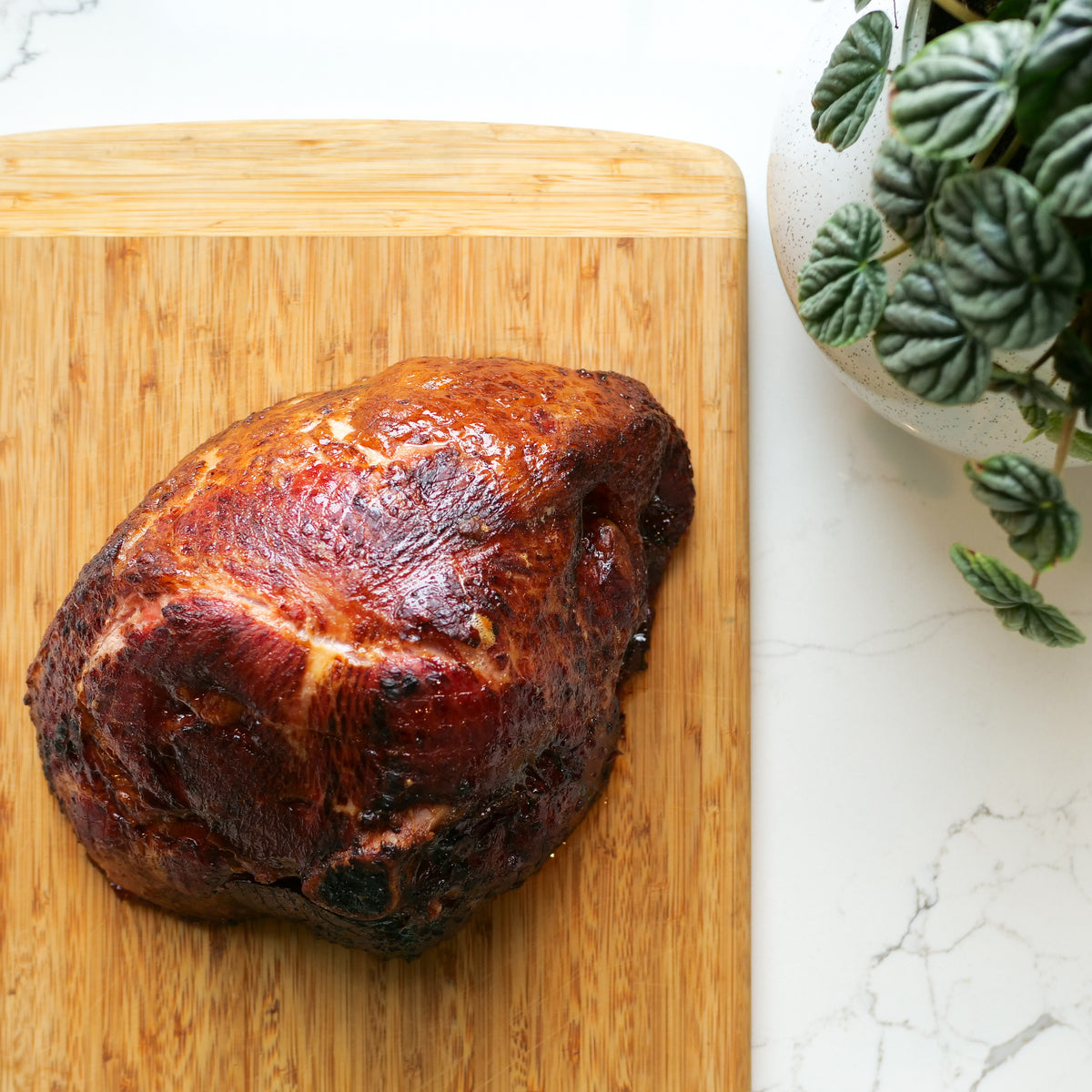 Pork - Uncured Hickory Smoked Bone-In Ham – Tangletown Gardens Farm Direct
